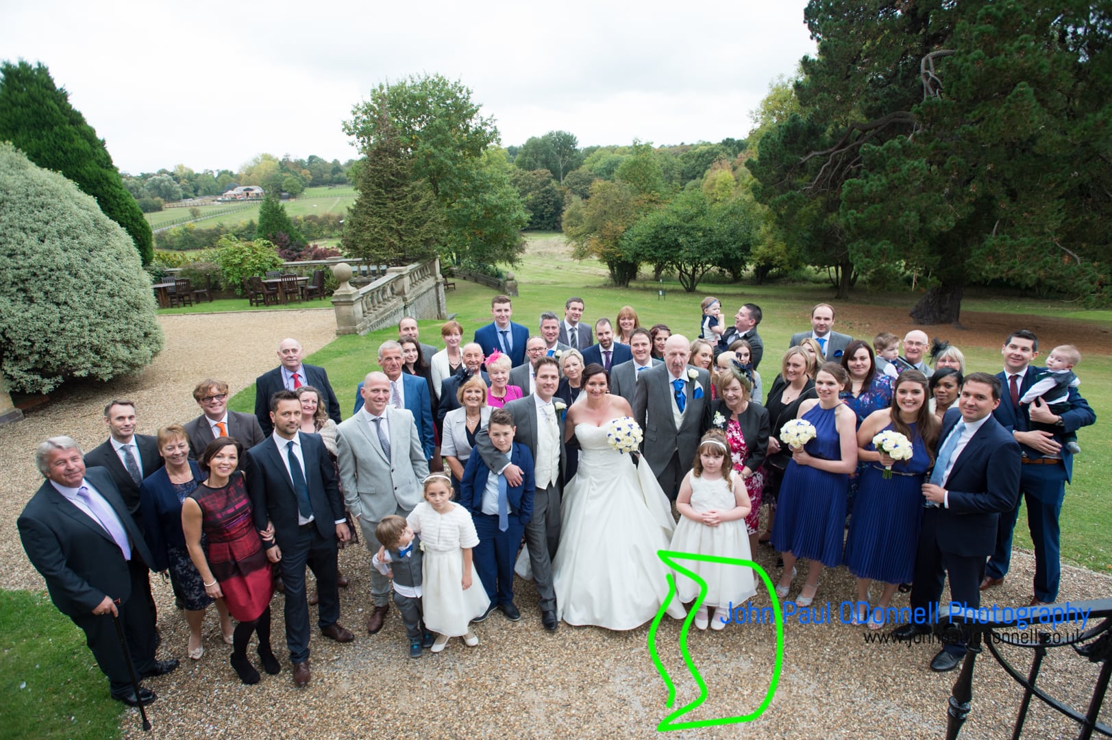 Traditional wedding photography at ponsbourne park herts